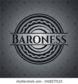 Baroness Realistic Dark Emblem Vector Illustration: vector de stock ...