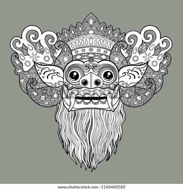 Barong Traditional Ritual Balinese Mask Vector 库存矢量图(免版税)1160468560 ... Barong Traditional Ritual Balinese Mask Vector 库存矢量图(免版税)1160468560 ...
