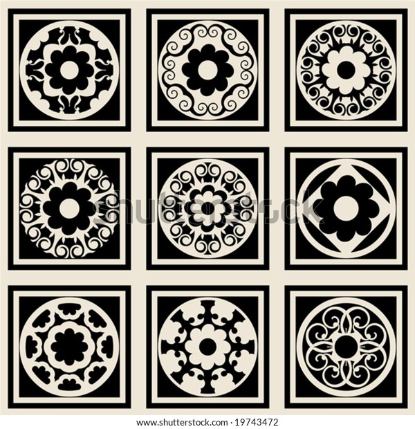 Baroque Icons Stock Vector (Royalty Free) 19743472 | Shutterstock
