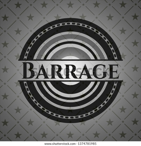 Barrage Black Emblem Vintage Stock Vector (Royalty Free) 1374781985 ...