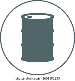 Barrel Icon Circle Barrel Symbol Vector: vector de stock (libre de ...
