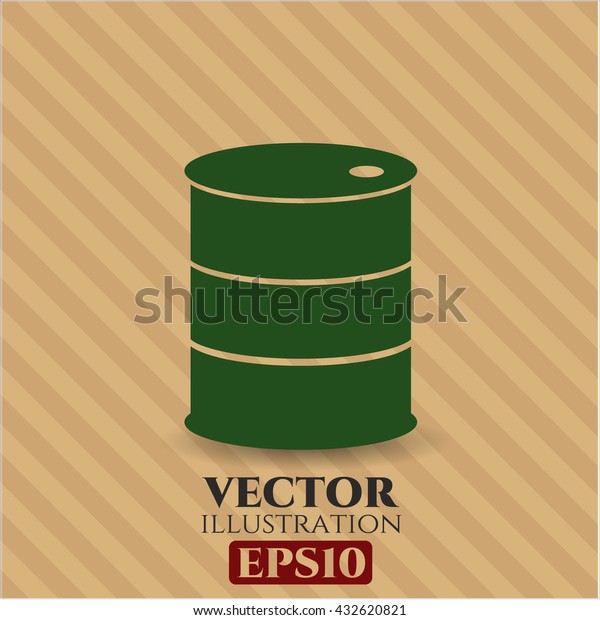 Barrel Icon Symbol Stock Vector (Royalty Free) 432620821 | Shutterstock