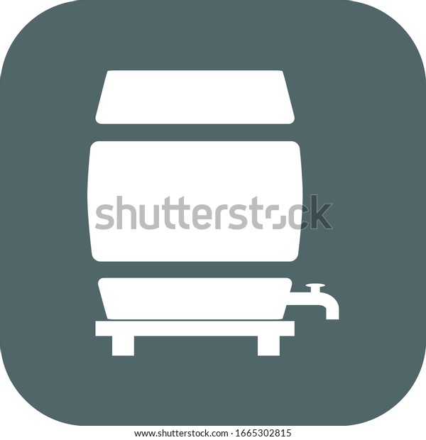 Barrel Icon Barrel Symbol Vector Illustration Stock Vector (Royalty ...