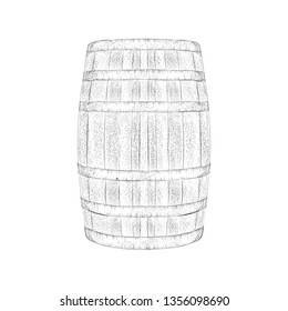 Barrel Illustration Hand Drawn Vector Stock Vector (Royalty Free ...