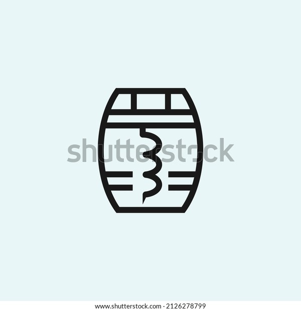 Barrel Logo Design Vector Illustration Stock Vector (Royalty Free ...