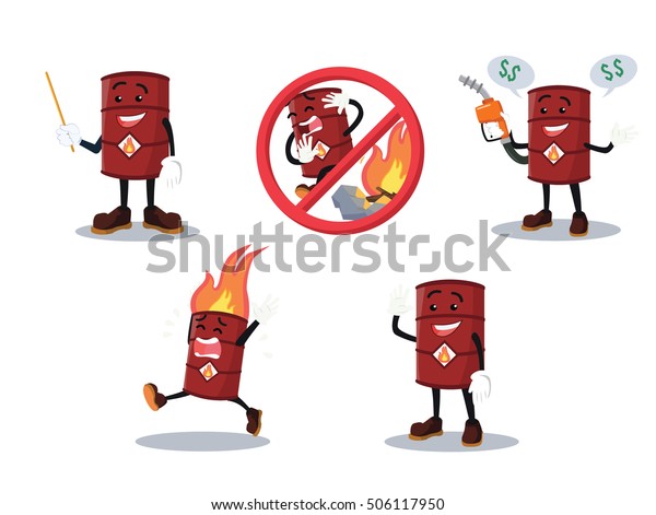 Barrel Man Cartoon Set Stock Vector (Royalty Free) 506117950 | Shutterstock