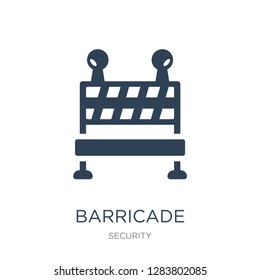 Barricade Icon Vector On White Background Stock Vector (Royalty Free ...