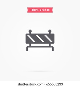 Barrier Icon No Entry Stock Illustration 722553130