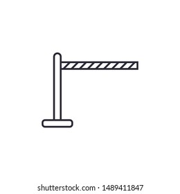 Barrier Outline Icon Vector Illustration Eps Stock Vector (Royalty Free ...