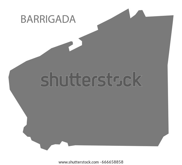 Barrigada Guam Map Grey Illustration Silhouette Stock Vector (Royalty ...