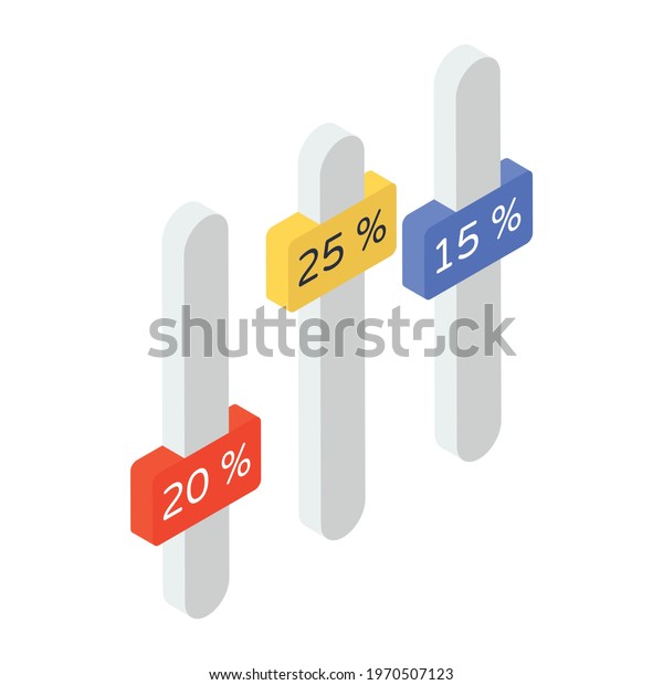 Bars Different Frequencies Depicting Frequency Chart Stock Vector ...