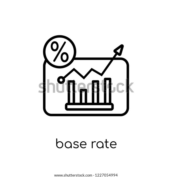 Base Rate Icon Trendy Modern Flat Stock Vector (Royalty Free ...