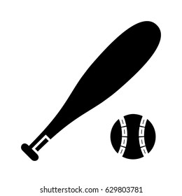 Baseball Bat Ball Icon Stock Vector (Royalty Free) 629803781 | Shutterstock