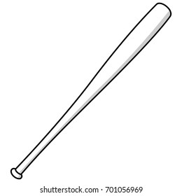 Baseball Bat Illustration Stock Vector (Royalty Free) 701056969 ...