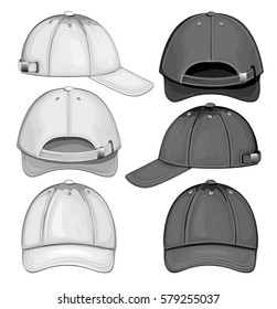 Basic Ball Cap Vector Illustration Flat 스톡 벡터(로열티 프리) 1051502348