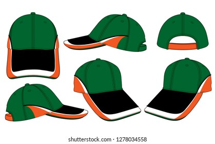81 Curved brim hat Stock Vectors, Images & Vector Art | Shutterstock