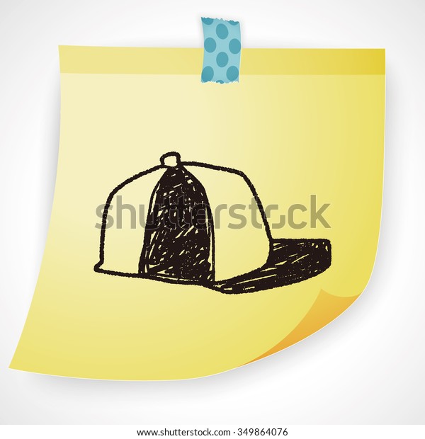 Baseball Cap Doodle Stock Vector (Royalty Free) 349864076 | Shutterstock