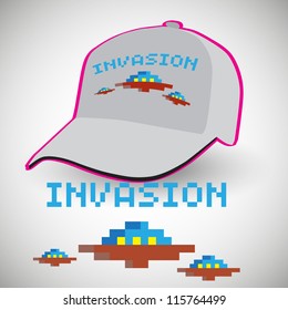 Baseball Cap New Pixel Art Design Stock Vector (Royalty Free) 115764499 ...