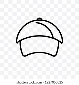 Baseball Cap Vector Linear Icon Isolated Stock Vector (Royalty Free ...