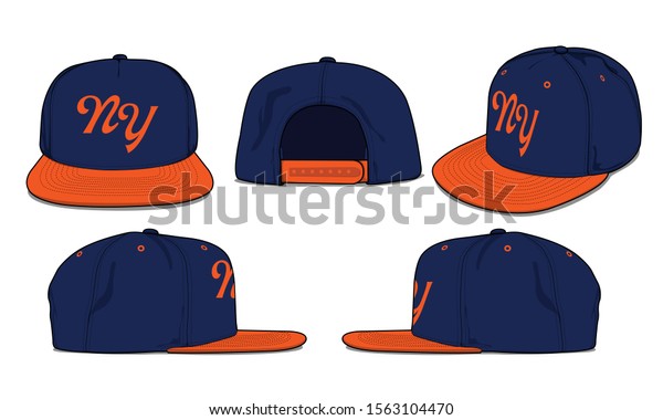 Baseball Cap Vector Template Sports Apparel Stock Vector (Royalty Free ...