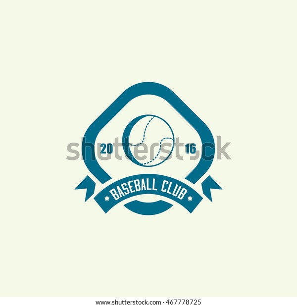 Baseball Club Emblem Logo Vector Illustration Stock Vector (Royalty ...