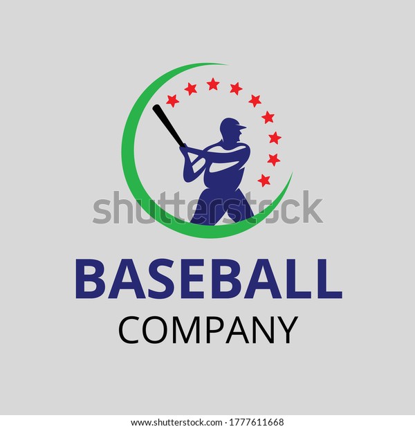 Baseball Company Logo Design Template Stock Vector (Royalty Free ...