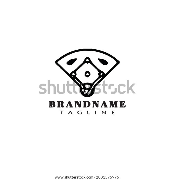 Baseball Field Logo Cartoon Icon Design Stock Vector (Royalty Free ...