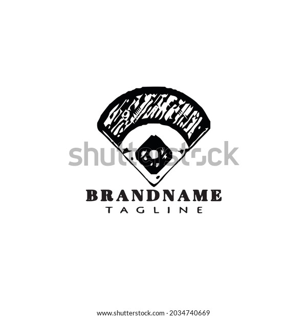 Baseball Field Logo Cartoon Icon Design Stock Vector (Royalty Free ...