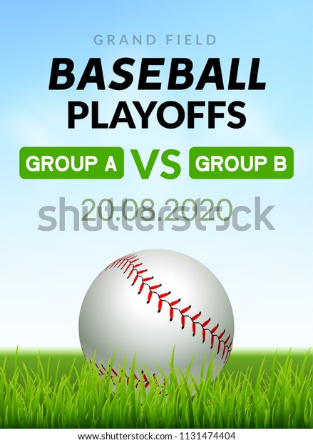 Baseball Flyer Poster Design Game Tournament Stock Vector (Royalty Free ...