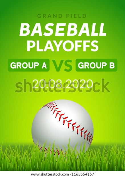 Baseball Flyer Poster Design Game Tournament Stock Vector (Royalty Free ...