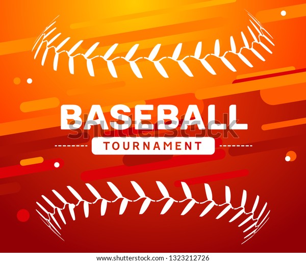 Baseball Flyer Poster Template Tournament Invitation Stock Vector ...