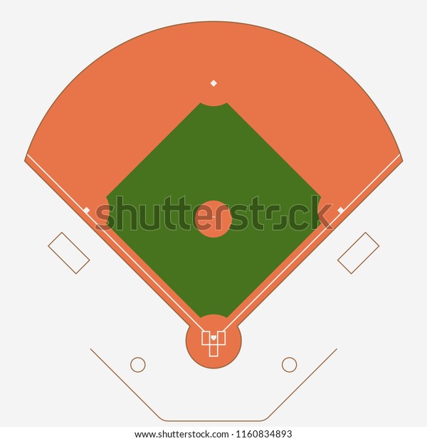 Baseball Green Field Sport Background Baseball: เวกเตอร์สต็อก (ปลอดค่า ...