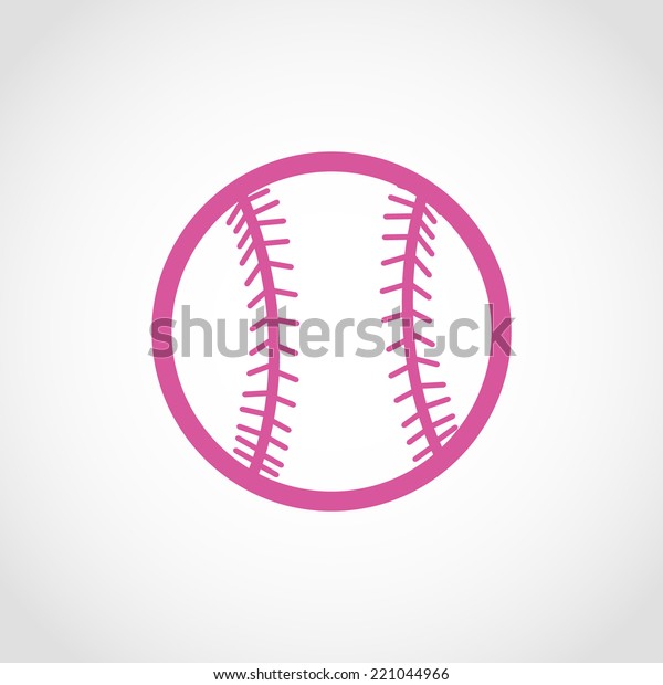 Baseball Icon Isolated On White Background Stock Vector (Royalty Free ...