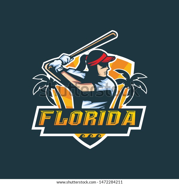 Baseball Logo Esport Design Template: vector de stock (libre de ...