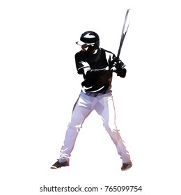 Baseball Player His Bat Waiting Ball Stock Vector (Royalty Free ...