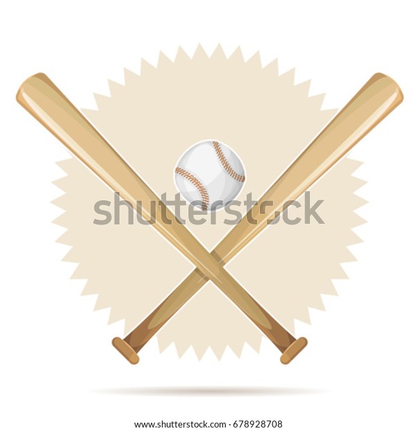 Baseball Retro Banner Bats Ball Illustration Stock Vector (Royalty Free ...