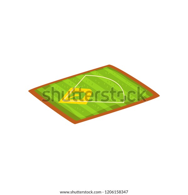 Baseball Stadium Sports Ground Vector Illustration Stock Vector ...