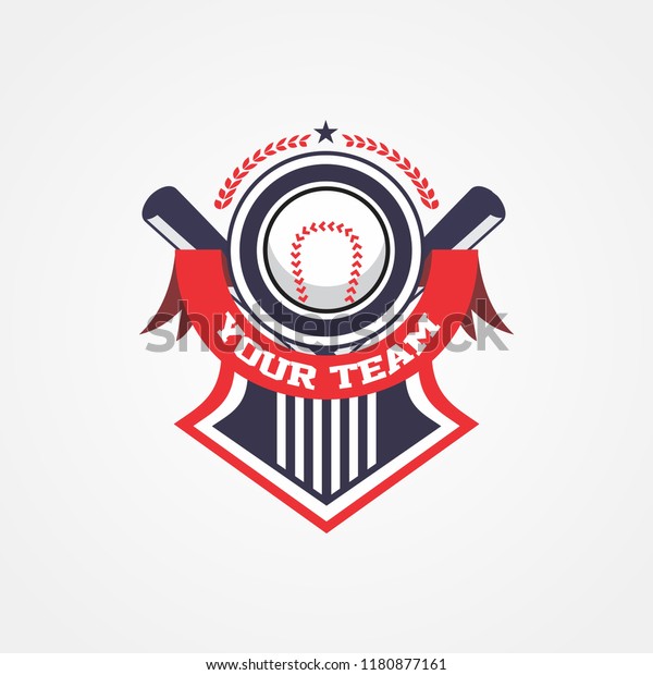 Baseball Team Championship Logo Template Stock Vector (Royalty Free ...