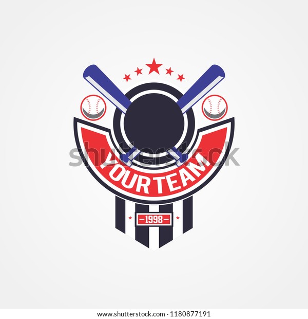 Baseball Team Championship Logo Template Stock Vector (Royalty Free ...