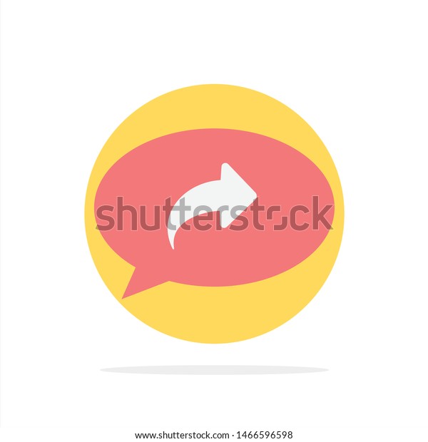Basic Chat Arrow Right Abstract Circle Stock Vector (Royalty Free ...