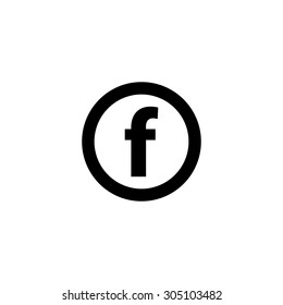 Basic Font Letter F Icon Vector: vector de stock (libre de regalías ...