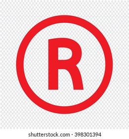 Registered Trademark Icon Stock Vector (Royalty Free) 586847282