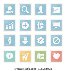 Basic Color Icons Stock Vector (Royalty Free) 162485558