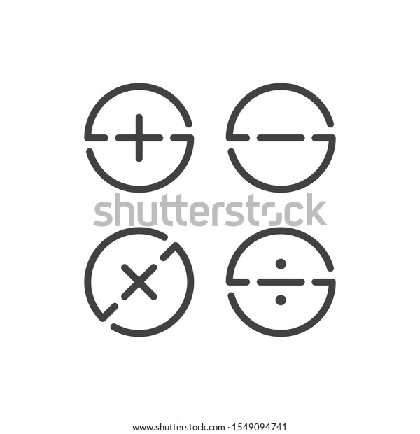Basic Mathematical Calculation Sign Vector Icon Stock Vector (Royalty ... Basic Mathematical Calculation Sign Vector Icon Stock Vector (Royalty ...
