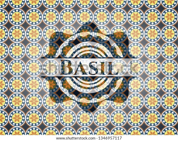 Basil Arabesque Badge Arabic Decoration Stock Vector (Royalty Free ...