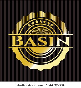 Basin Gold Badge Stock Vector (Royalty Free) 1344785834 | Shutterstock