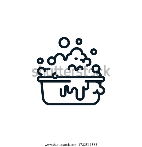 Basin Outline Icons Vector Illustration Editable Stock Vector (Royalty ...
