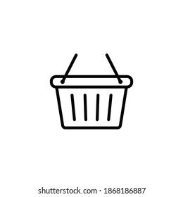 Basket Icon Basket Symbol Your Web Stock Vector (Royalty Free ...