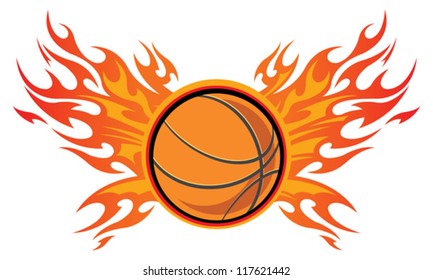 Rising Phoenix Basketball Logo Design Stock Vector (Royalty Free ...