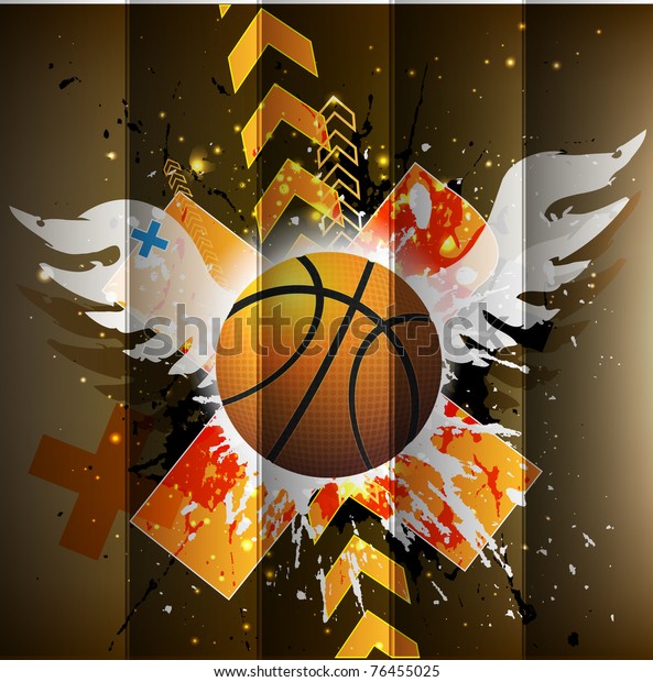 Basketball Advertising Poster Stock Vector (Royalty Free) 76455025 ...